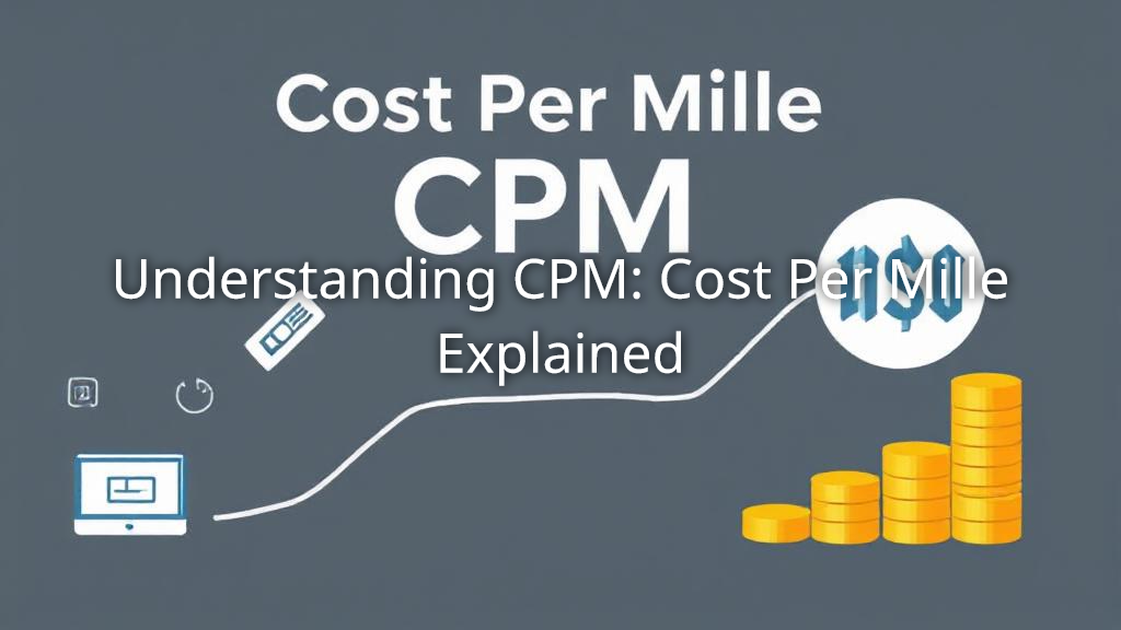 Understanding CPM: Cost Per Mille Explained Understanding CPM: Cost Per Mille Explained