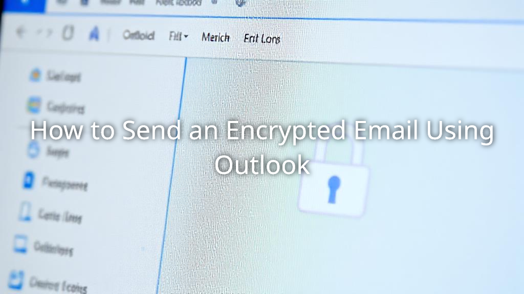 How to Send an Encrypted Email Using Outlook How to Send an Encrypted Email Using Outlook